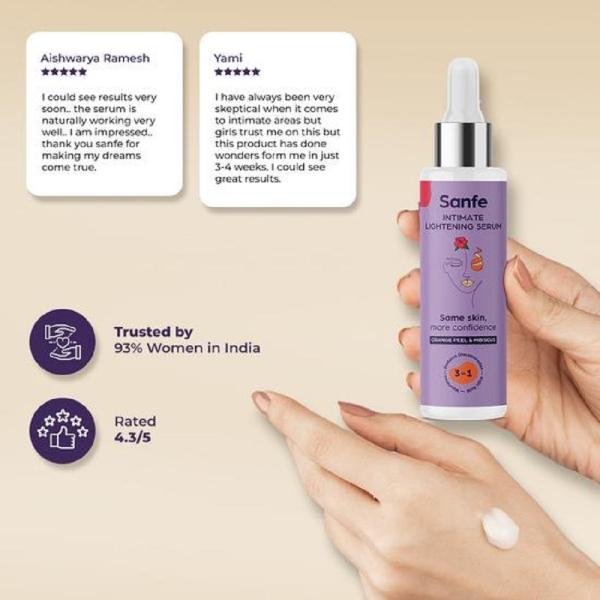 Sanfe Intimate Lightening Dropper Bottle Serum for Women - 50ml for ...