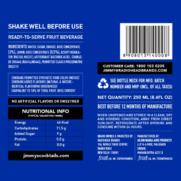 Jimmy's Cocktails Mixed Pack - JioMart