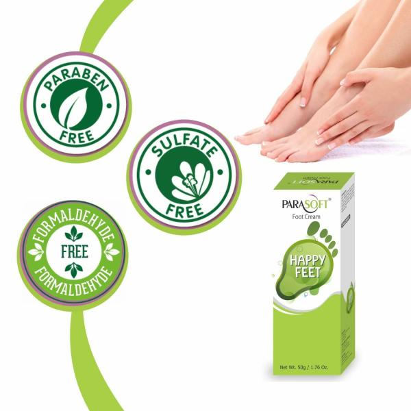 Parasoft Happy Feet Cream for Cracked, Dry & Rough Heels- 50 gm - JioMart