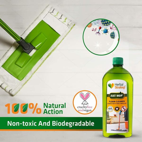 Herbal Strategi Just Mop Herbal Floor Cleaner Liquid - 500 ml | Natural ...
