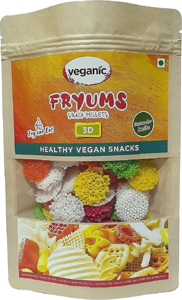 Veganic Sabudana Coin Colorful Papad - 400gm | Premium Sago Fryums ...