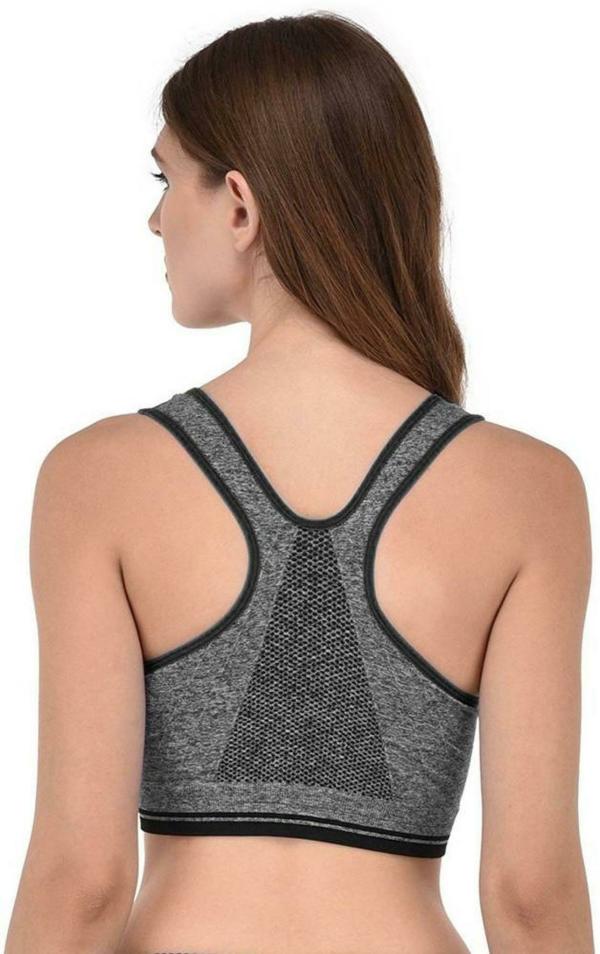 Dhruv Tex Black Nylon Sports Lightly Padded Bra - 30d - JioMart