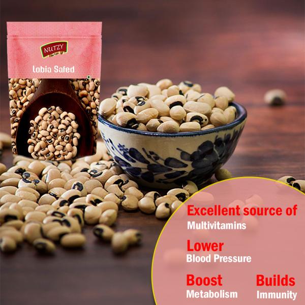 Nutzy Lobia Safed 5kg (10x500g) - JioMart
