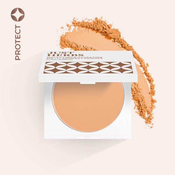 Just Herbs Mattifying & Hydrating Face Compact Powder With SPF 15 + For ...