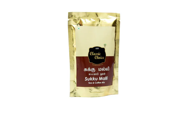ADJ- CLASSIC CHOICE Sukku Malli Coffee / Dry Ginger Tea 100GM Pack of 2 ...
