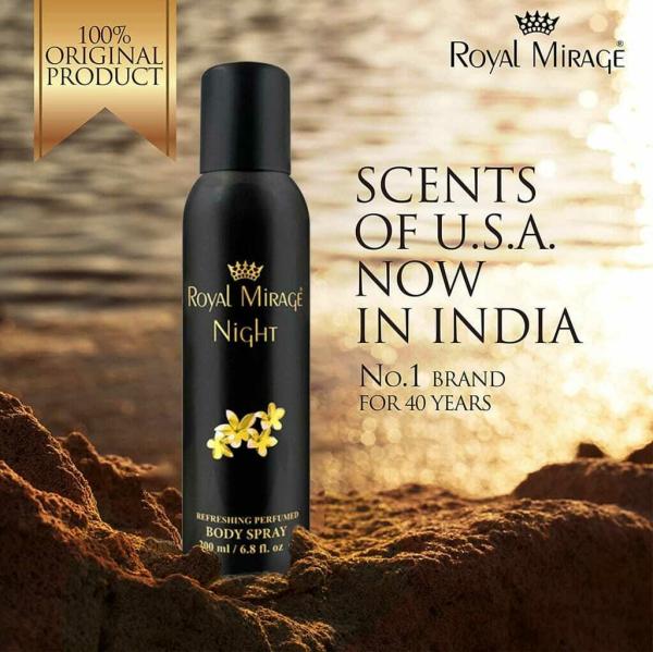 Royal Mirage Night Perfumed Body Deodorant Spray 200ml - JioMart