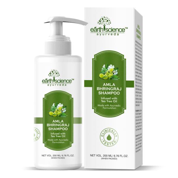 Earth Science Ayurveda Amla & Bhringraj Shampoo with Tea Tree Shampoo ...