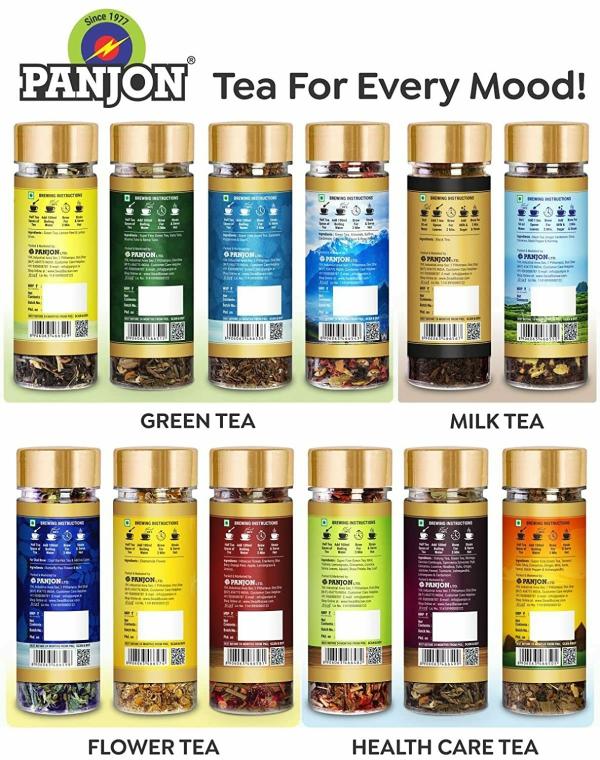 Panjon Hibiscus Berry, Blue Tea, Chamomile, Moroccon Mint Green Tea ...