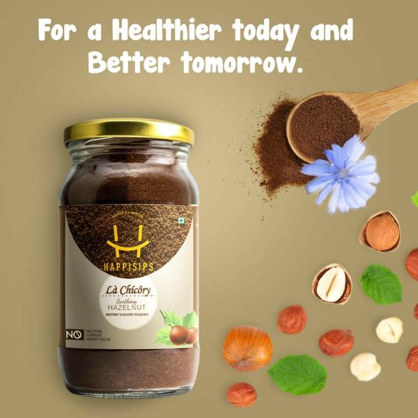 Happisips Instant Chicory Root Powder, Hazelnut Flavour Chicory Powder ...