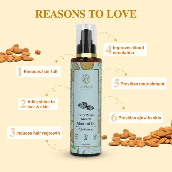 THE SKIN CO. Extra Virgin Natural Almond Oil Cold Pressed- 200 ML - JioMart