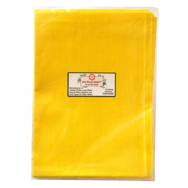 Om Phool Batti Cotton Cloth for Puja, Mandir Asana Cloth/Altar Cloth ...
