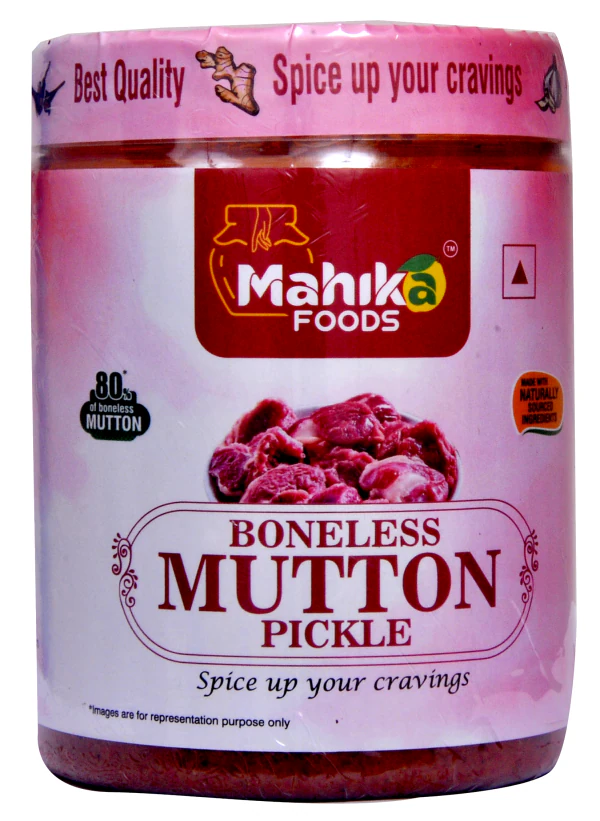 MAHIKA FOODS Made With Naturally Boneless Mutton Pickle | Home Made ...