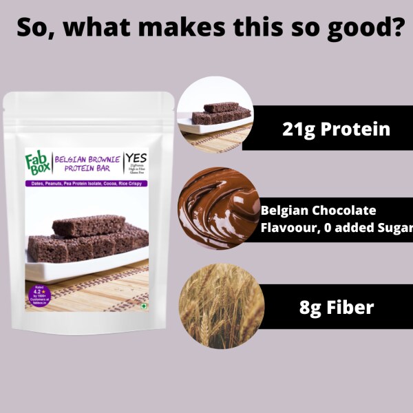 FabBox Belgian-Brownie-Protein-Bar 200g - JioMart