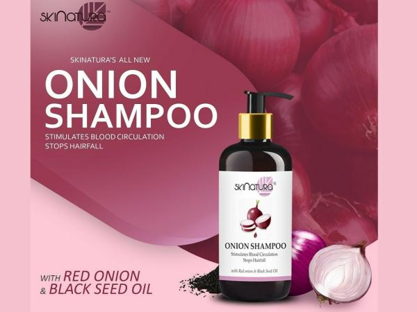Skinatura Onion Shampoo with Red Onion & Black Seed Oil 300 ml with Skin Whiening Serum 30 ml ...