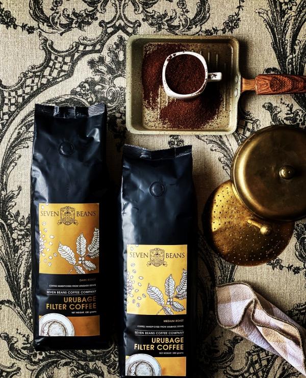 Seven Beans - URUBAGE South Indian Filter Coffee Powder - Coffee: 80% ...
