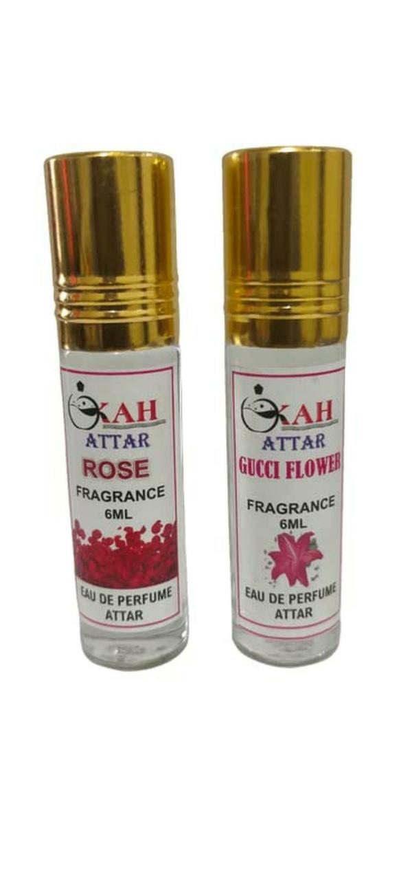 KAH ATTAR Rose and Gucci Flower Attar 6 ml Each - JioMart