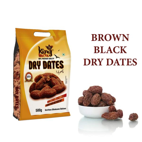 KING UNCLE BROWN BLACK DRY DATES / CHUARA / KHARIK SILVER 500G - JioMart