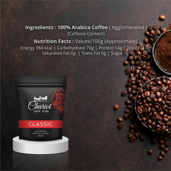 Chariot New York Classic Instant Coffee (Agglomerated) 250 gm - JioMart