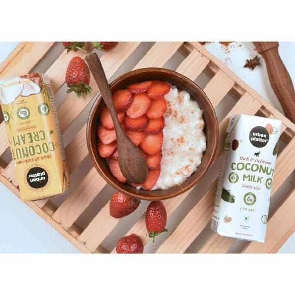 Urban Platter Unsweetened Coconut Cream, 250ml - JioMart