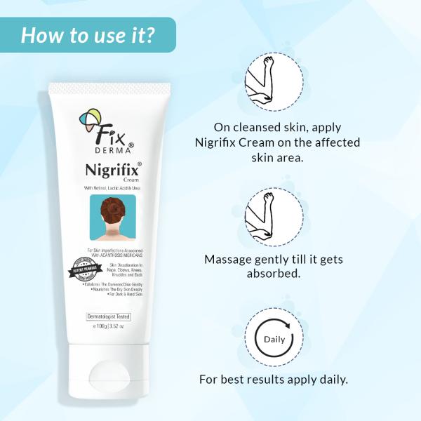 Fixderma Nigrifix cream for Acanthosis Nigricans For Dark Body Parts ...