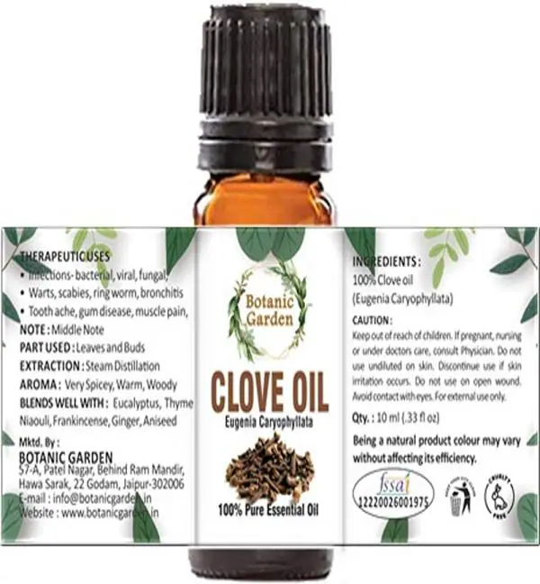 botanic garden Clove Oil/Eugenia caryophyllata For Bacterial, Viral ...