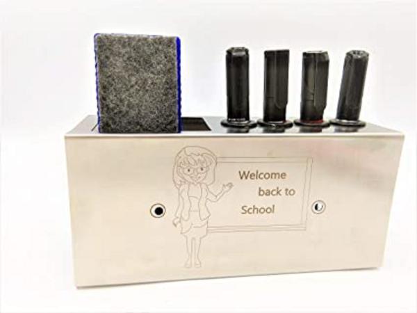 GOLDLEAF 4 Compartments Steel Marker Stand (Beige) - JioMart