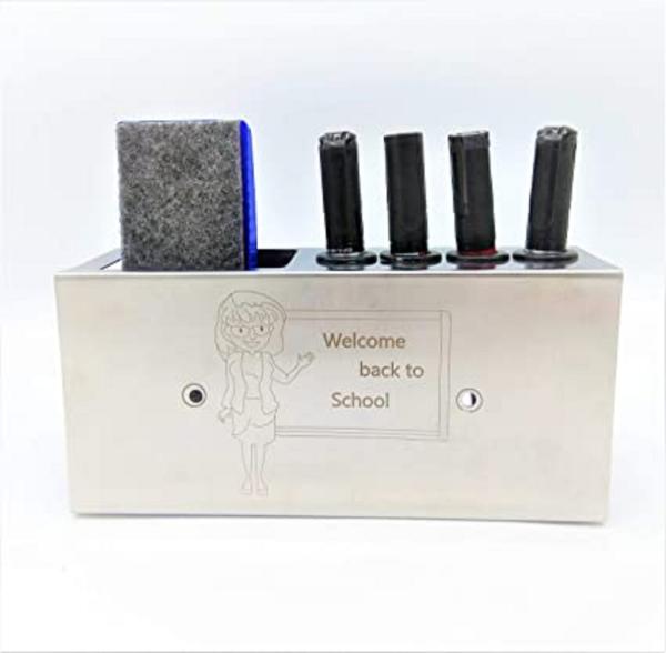 GOLDLEAF 4 Compartments Steel Marker Stand (Beige) - JioMart