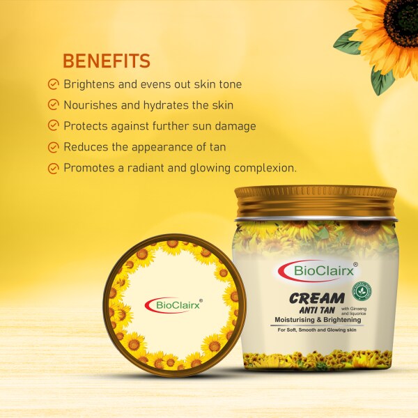 BIOCLAIRX ANTI TAN CREAM 325 gm - JioMart