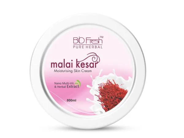 BioFresh Herbal Malai Kesar Body Cream for Men and Women Daily ...