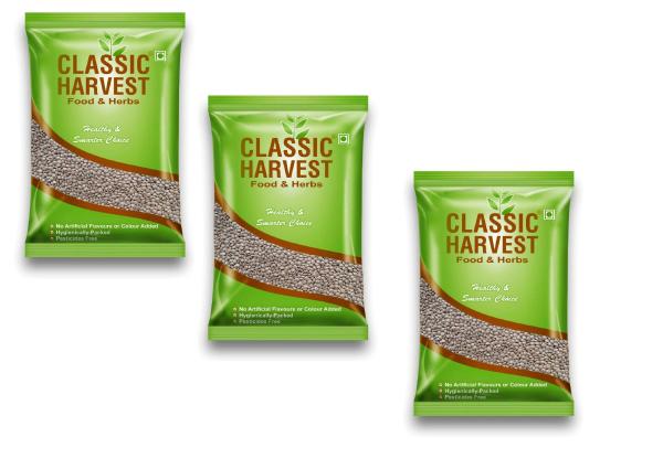 Classic Harvest Premium Unpoished Black Masoor / Kali Masoor 1350g ( Pack of 3, 450g Each ...