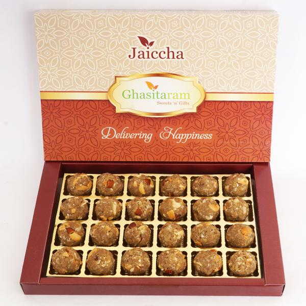 Jaiccha Ghasitaram Gifts Lohri Gond Dryfruit Laddoo 24 pcs - JioMart