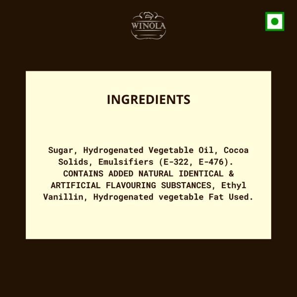 Winola Dark Compound Slab- Dark Baking Chocolate Bar for chocolate ...