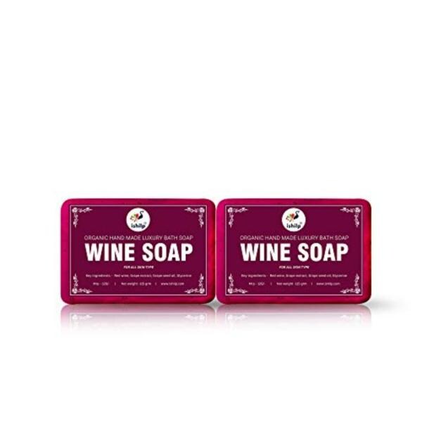 Ishilp Red Wine Hand Made Soap Made With Grape Extract And Grape Seed ...