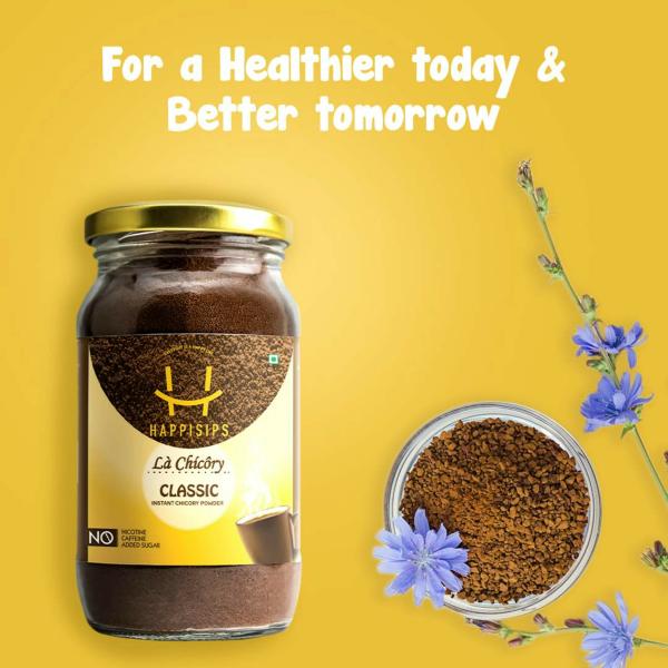 Happisips Instant Chicory Root Powder, Classic Flavour Chicory Powder ...