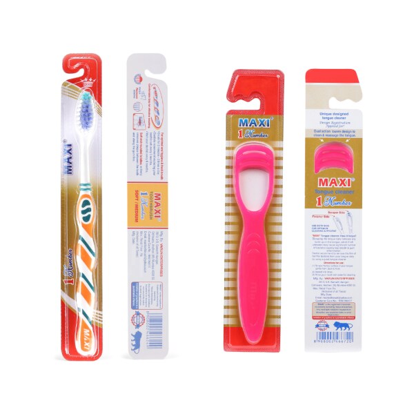 MAXI Oral Care Combo of 12-(8 Adults) 1 Number Toothbrush & (4 TC) 1 ...