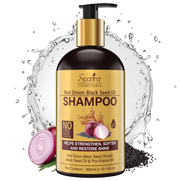 Spantra Red Onion Black Seed Oil Shampoo, 300ml - JioMart