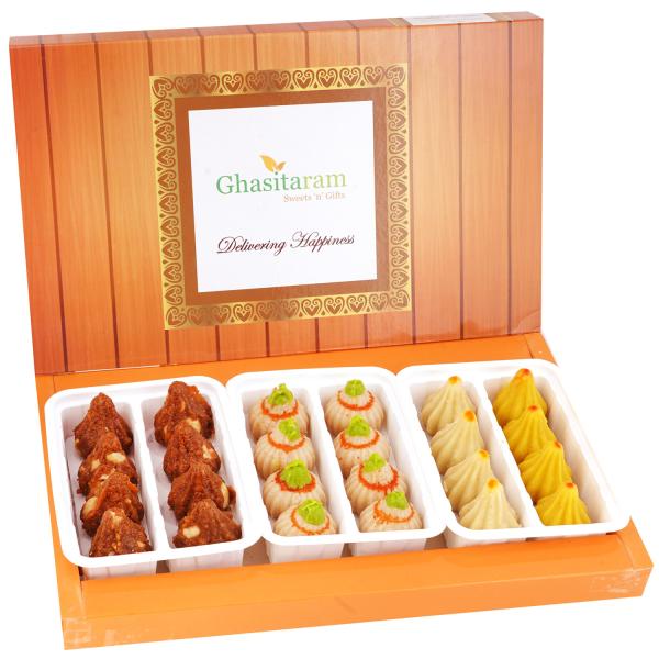 Jaiccha Ghasitaram Sweets-Assorted Box of Mawa ,Kaju and Dodha Barfi ...
