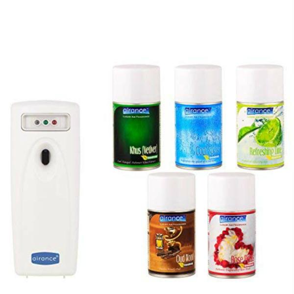 Airance Air Freshener Machine With Refills- 250 ml (Pack of 5, Khus ...
