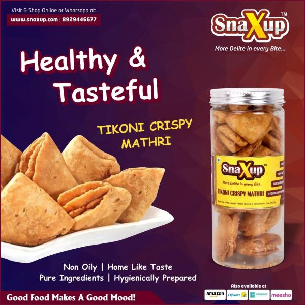 Crispy Tikoni Mathri | Low Oil | Low Sodium | Home like Taste | Crispy ...