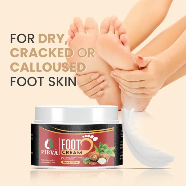 RIBVA Foot Care Cream For Rough, Dry and Cracked Heel | Feet Cream For ...