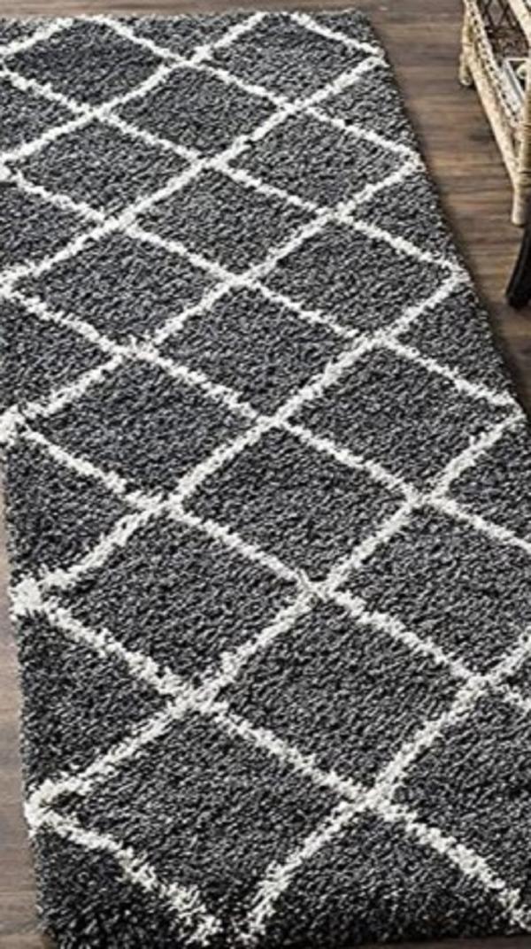 ROYAL TREND Polyester Shaggy Designer Bedside Runner// Rugs for Bedside ...