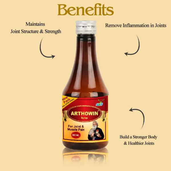 SBS Arthowin Syrup - Ayurvedic Joint Pain Relief Syrup, Bone & Muscle ...