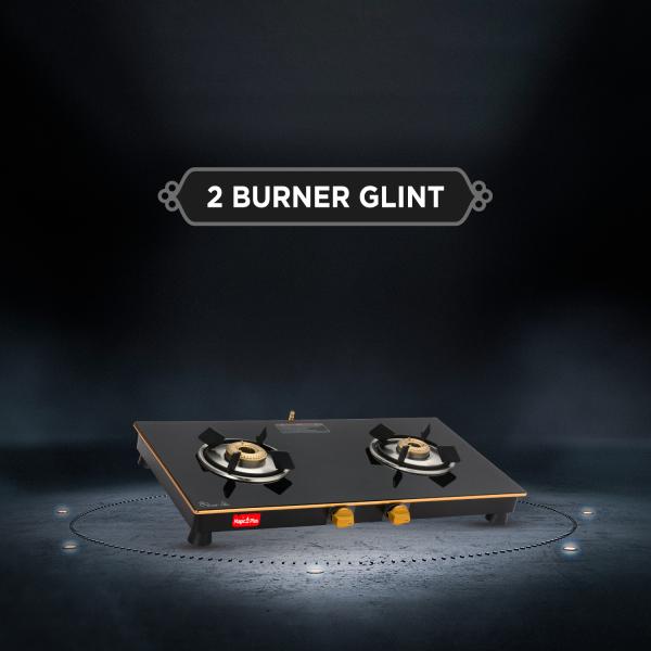 MAGIC plus 2 Burner GLINT Glass Top LPG Gas Stove - JioMart