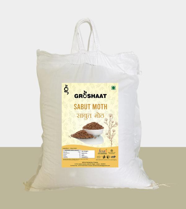 Groshaat Best Quality Sabut Moth -5Kg (Packing) Moth Matki (5000 g ...