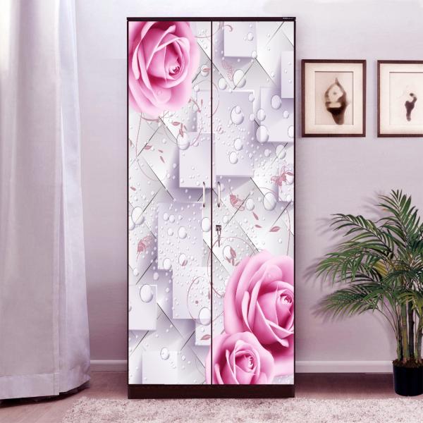 WallWear Almirah Stickers | Self Adhesive Almirah Door Sticker ...