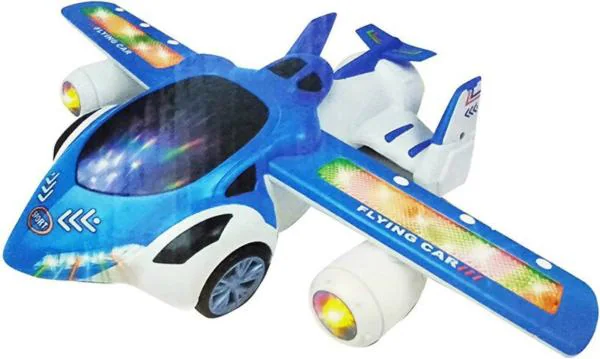 Sanjary Multicolor Plastic Flying Car/Electronic Degree Rotation/Lights ...