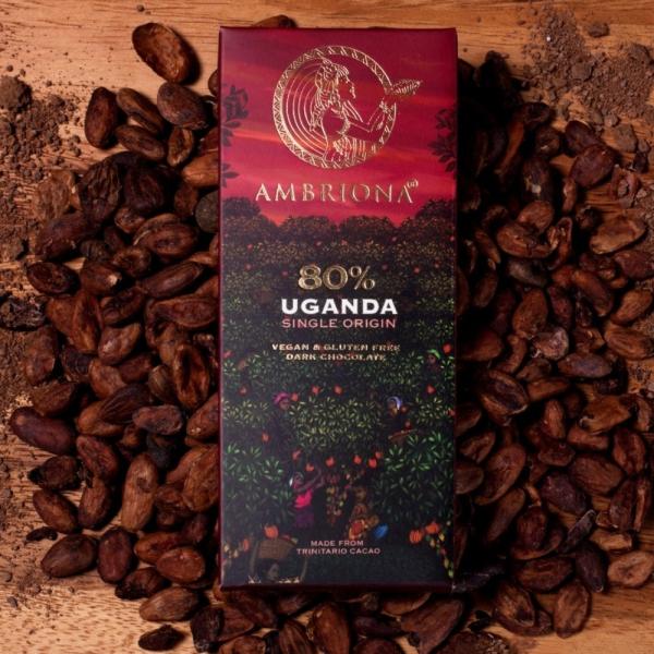 AMBRIONA Uganda Origin Dark Chocolate Bar, 50g - JioMart
