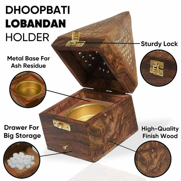 SRI GURU Pyramid Shape Wooden Dhoop Batti - JioMart