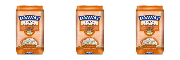 Daawat Basmati Rice Pulav | 1 Kg Each | Pack of 3 | 3 Kg - JioMart