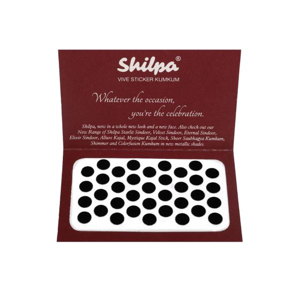 Shilpa Vive Sticker Kumkum (Box Contains 15 Packs) (05, Black) - JioMart